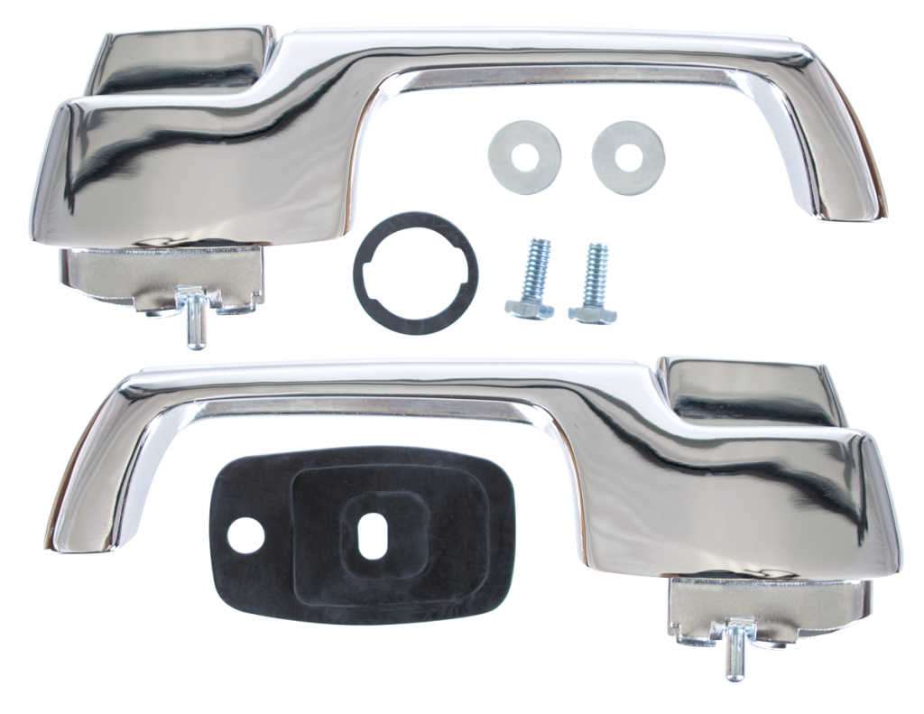 67 Outside door handle kit (chrome, pair) | Cooper Restorations