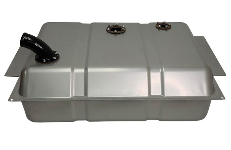Steel rear frame mount fuel tank (side fill) | Cooper Restorations